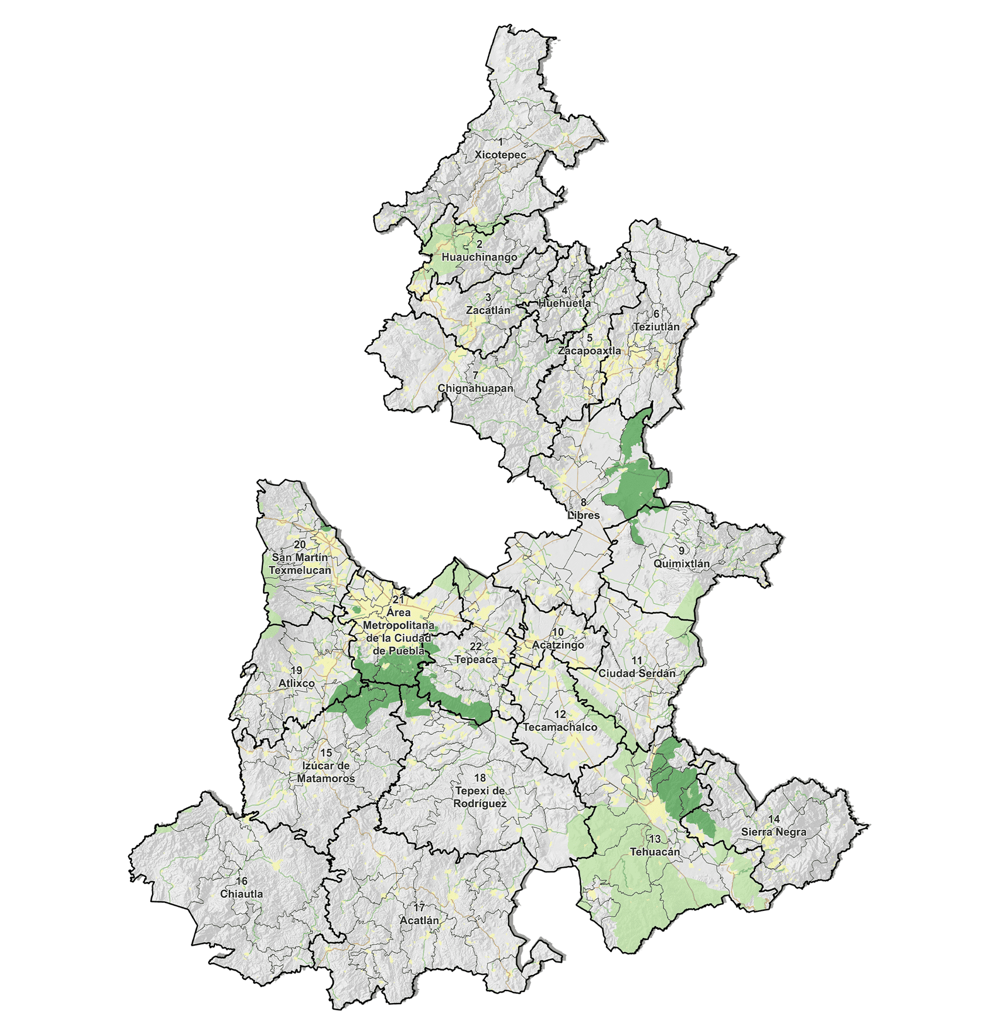 Regionalización | Sistema Estatal de Planeación Democrática